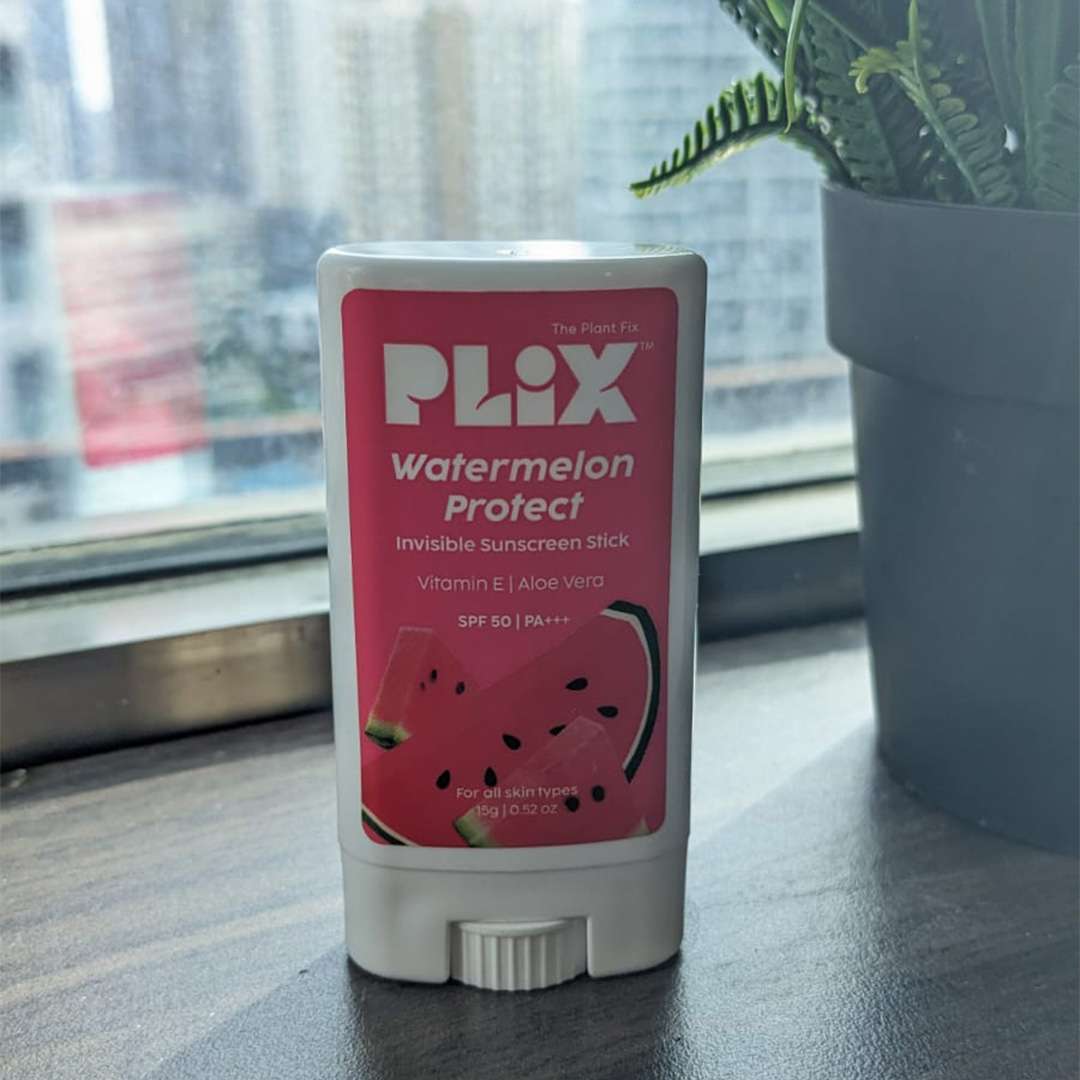 Get Invisible Watermelon Sunscreen Stick with SPF 50+ | Plix