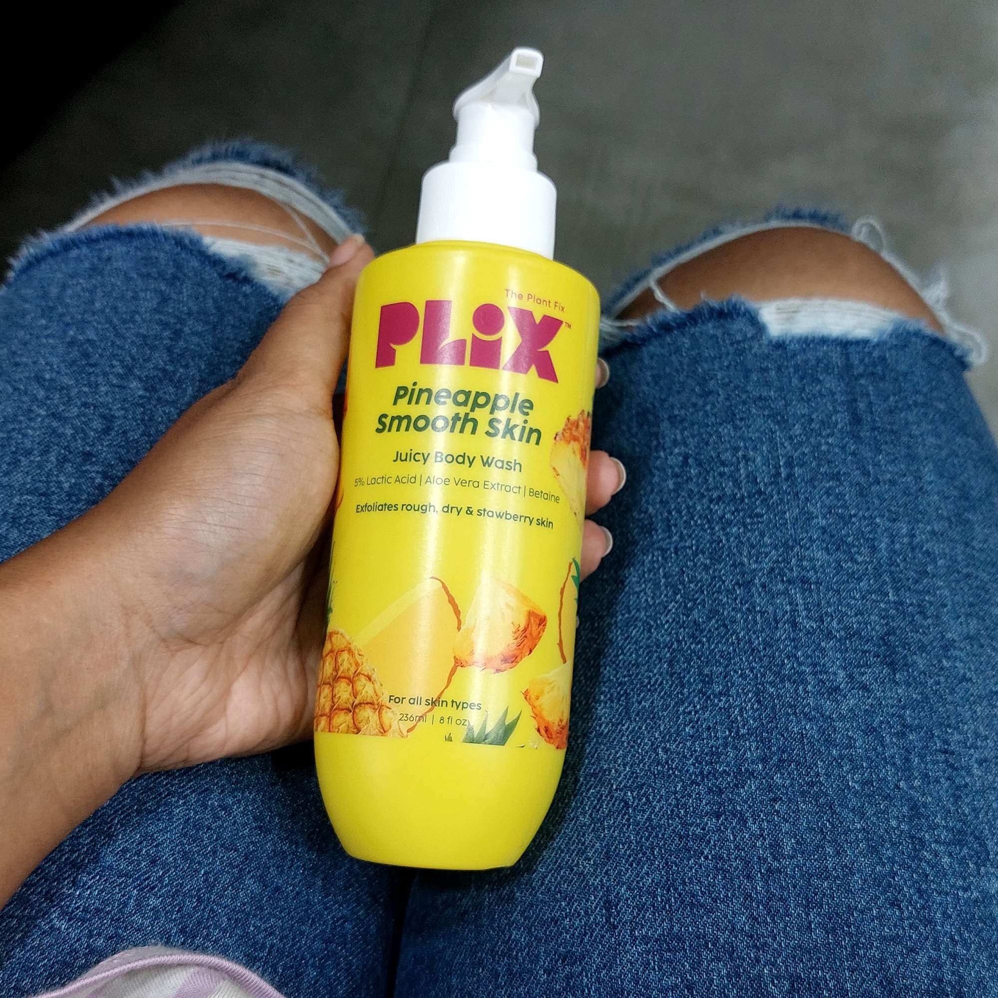 Buy Pineapple 5% Lactic Acid Body Wash for Smooth skin | Plix