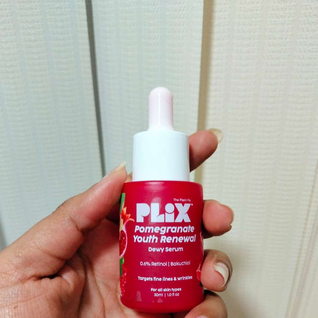 Get Pomegranate anti ageing Dewy Serum With Retinol |Plix