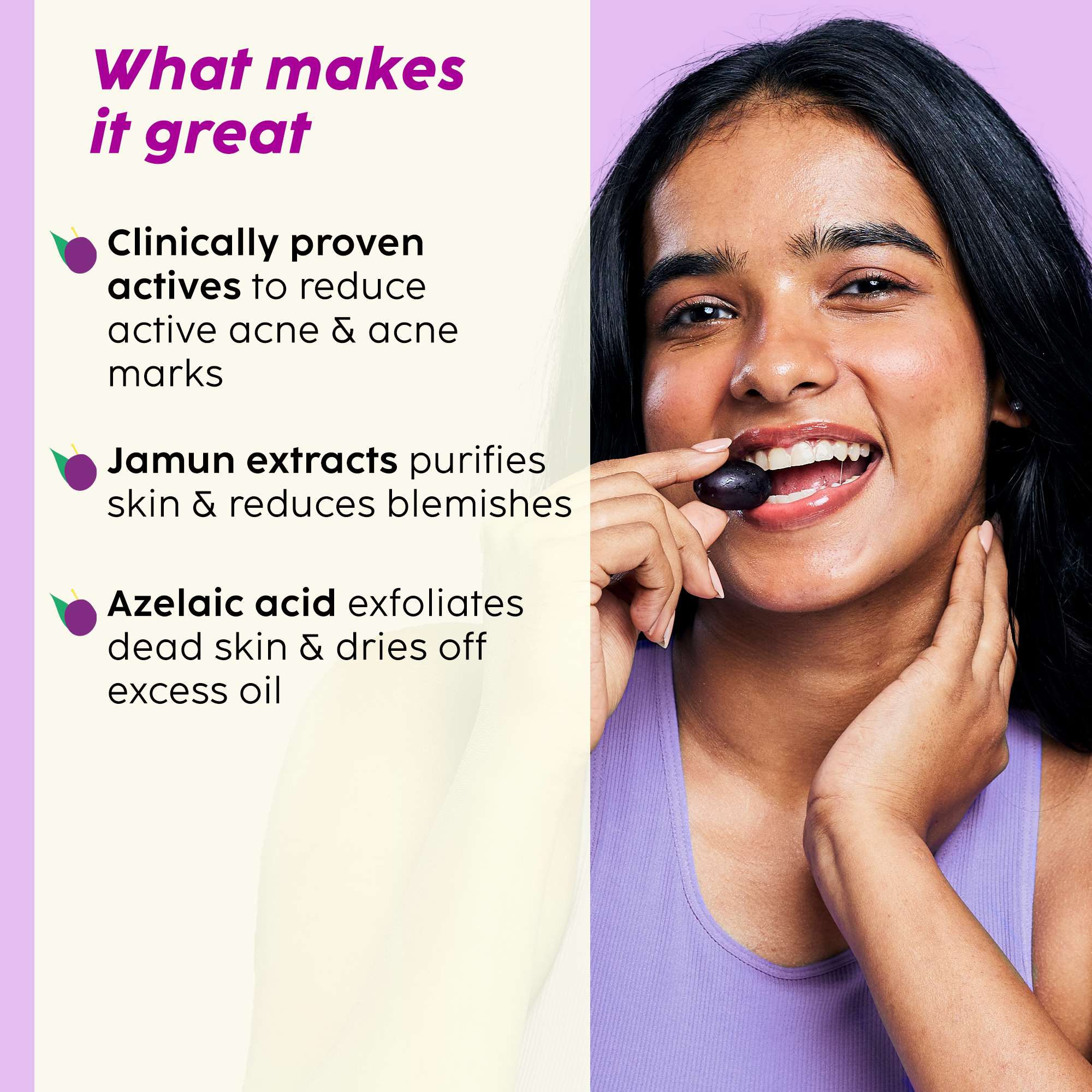 Jamun Regime for Acne Care with Cleanser, Toner, Moisturizer & Spot ...