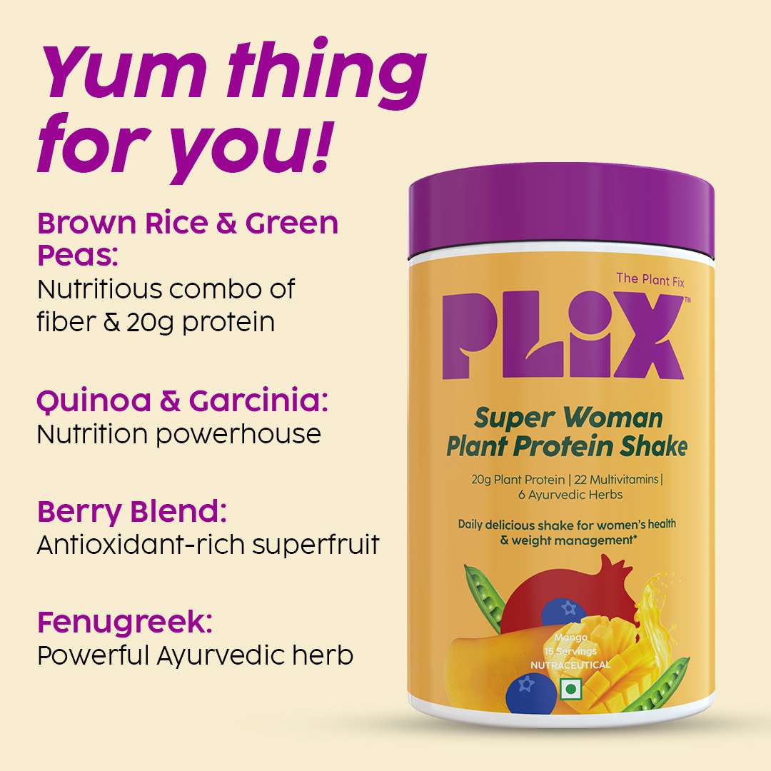 Buy Plix Plant Based Protein Powder for women & Healthy Lifestyle