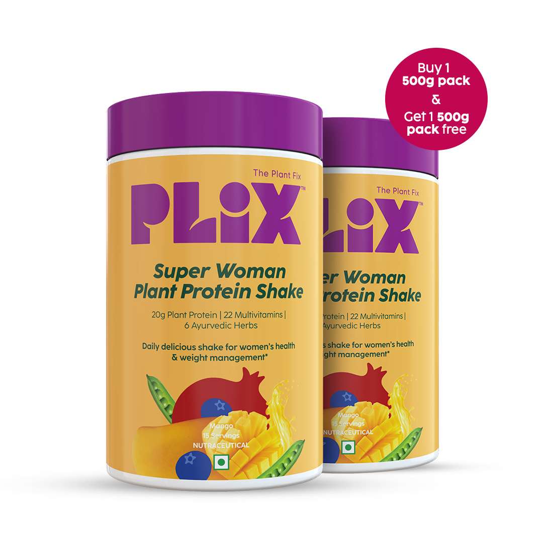 Buy Plix Plant Based Protein Powder for women & Healthy Lifestyle