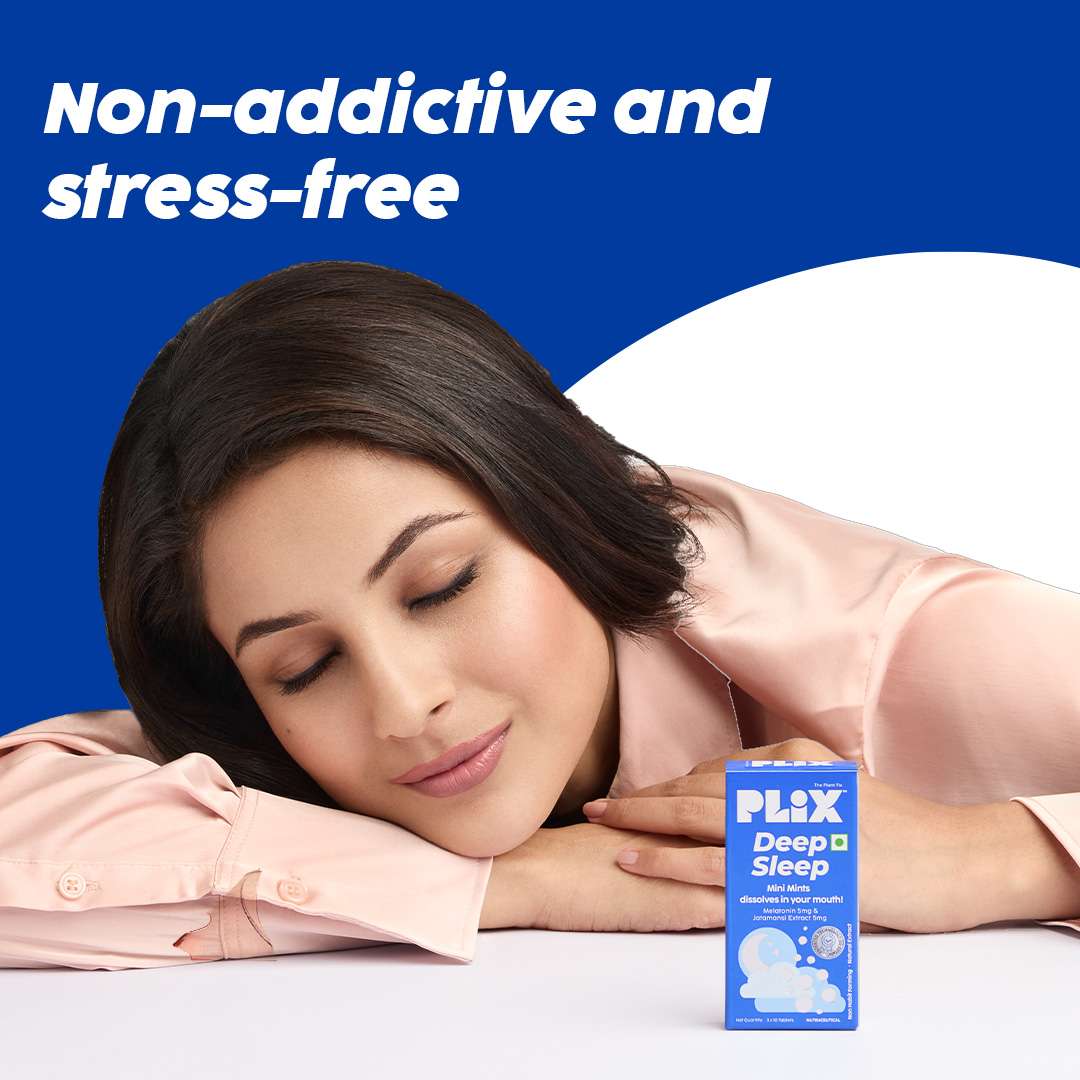 Buy Plix Deep Sleep Melatonin Tablets for Quality & Restful Sleep