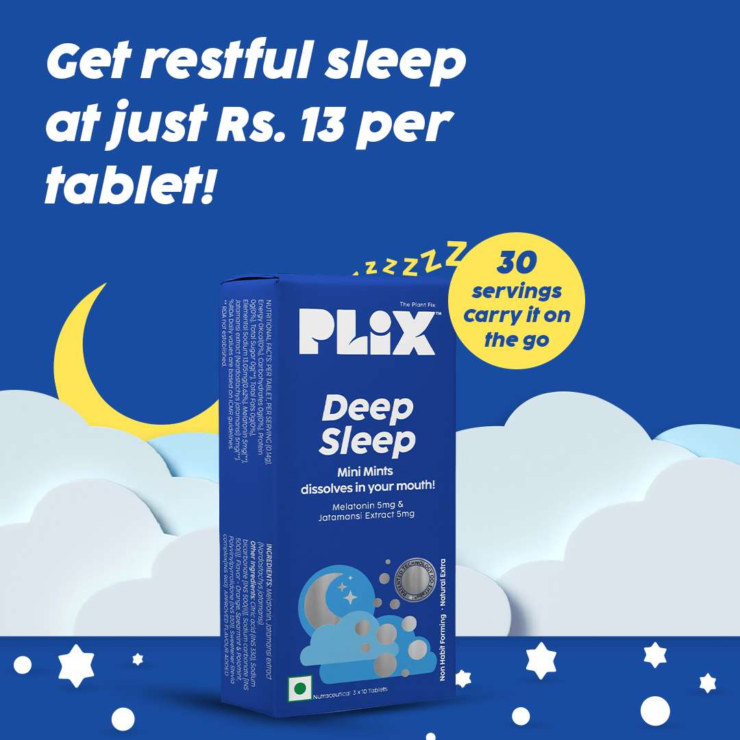 Buy Plix Deep Sleep Melatonin Tablets for Quality & Restful Sleep