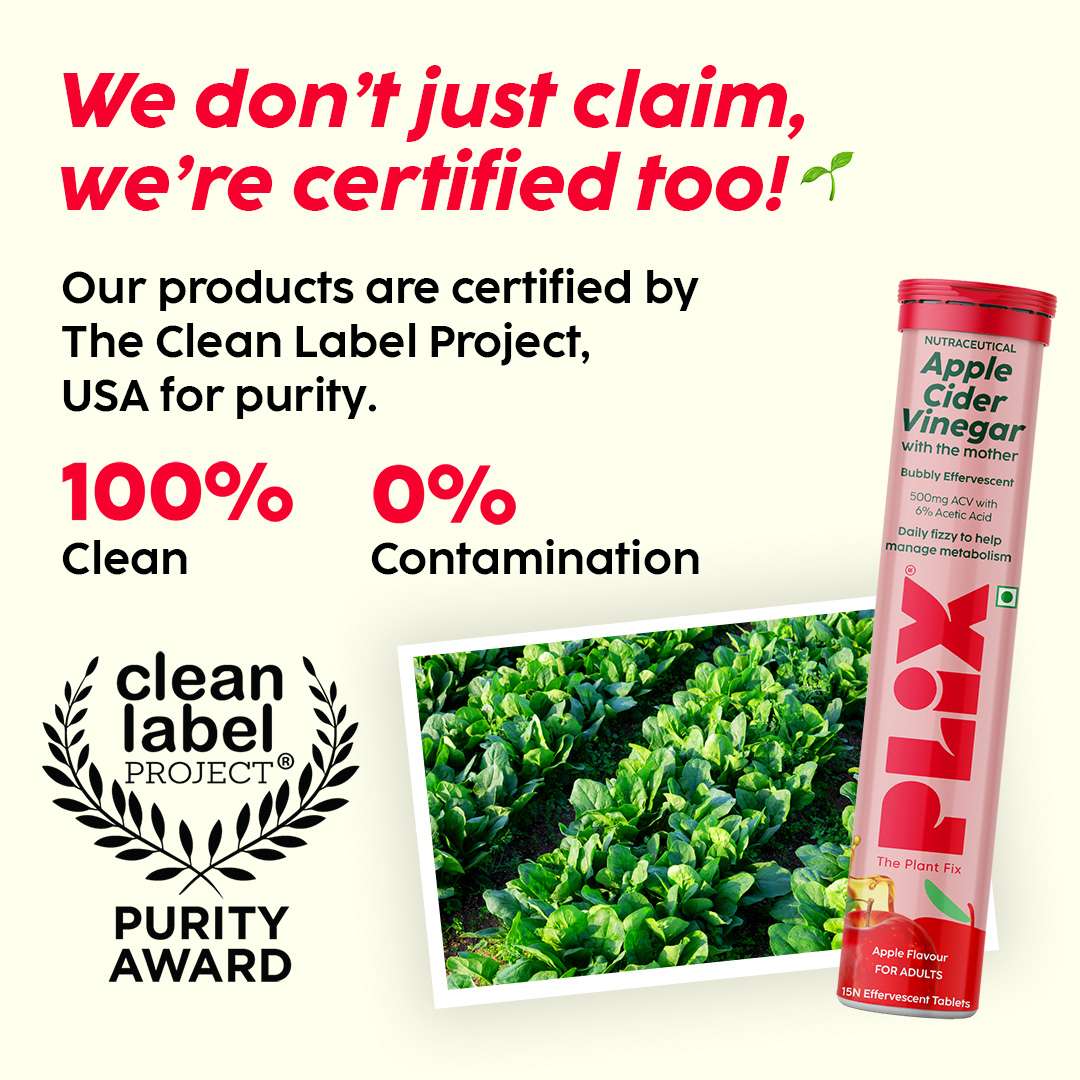 Buy Apple Cider Vinegar (ACV) Tablets For Weight loss - Plix