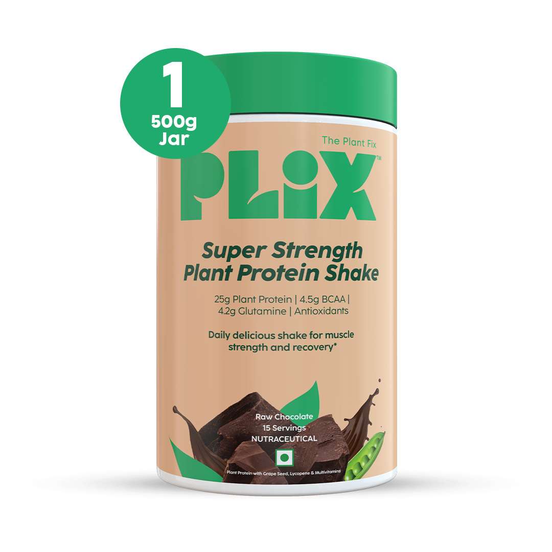 Buy Strength 25G Plant Protein Powder For Post Workout Recovery | Plix