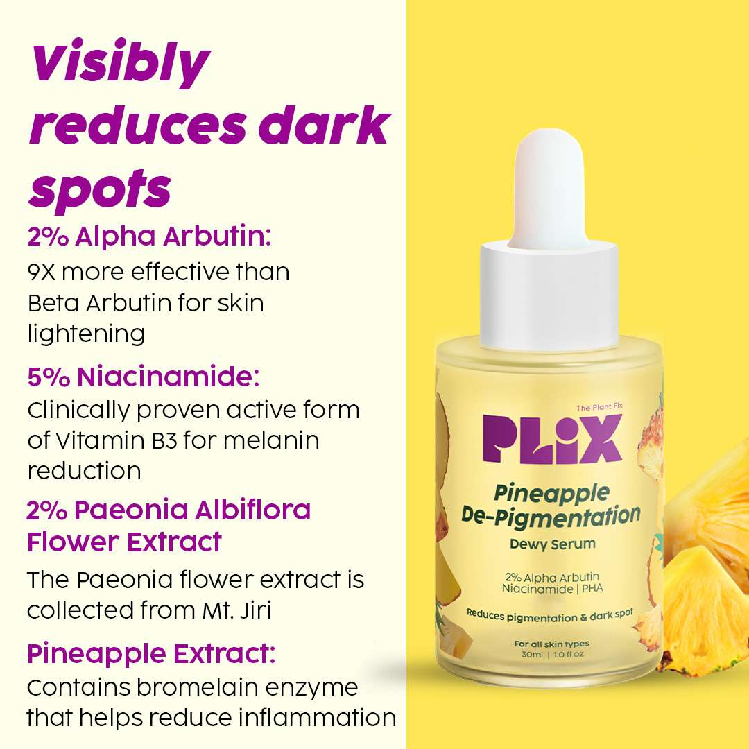 Buy Plix Pineapple Facewash & Serum combo pack for Health skin