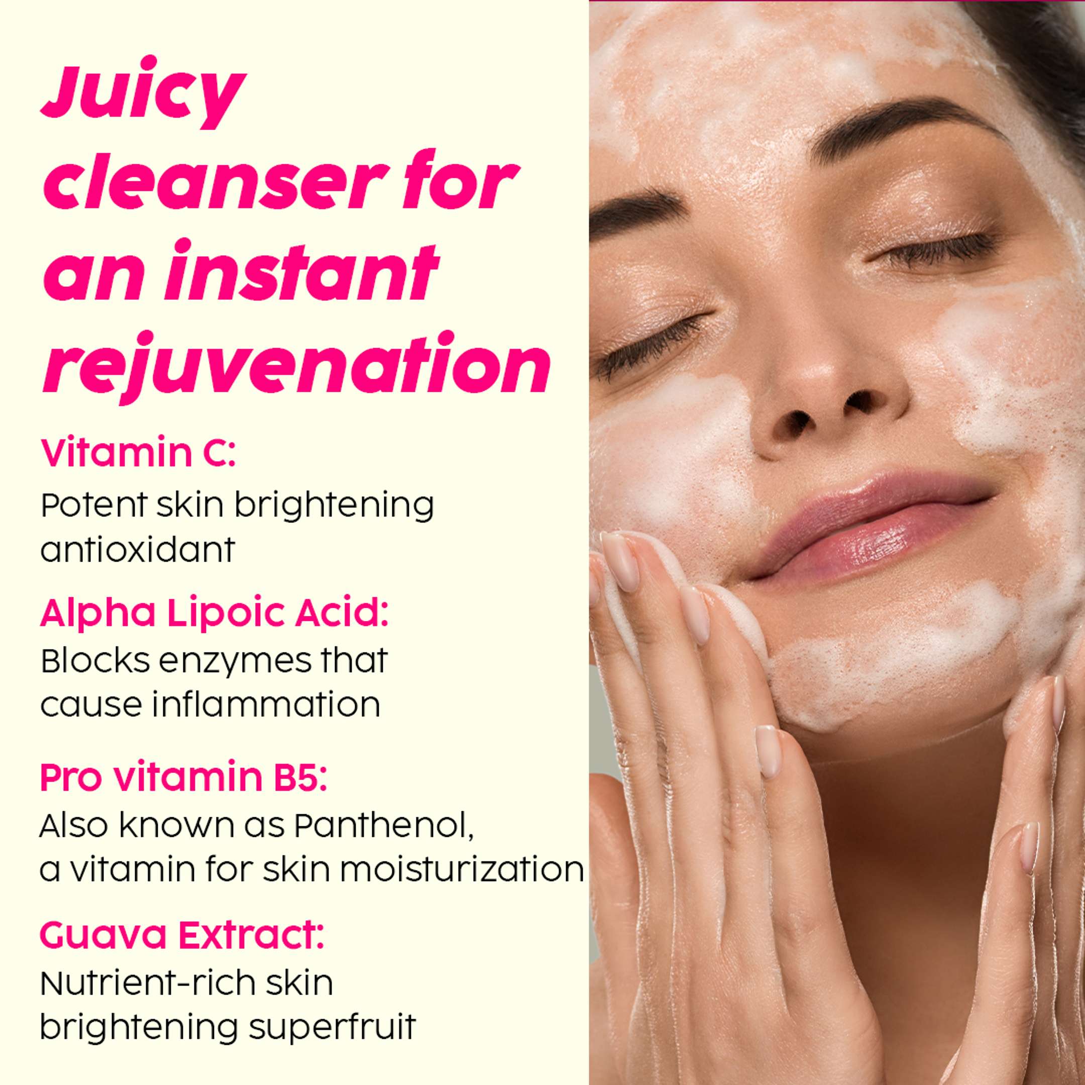 Buy Guava Vitamin C Facewash For Brighter Skin Plix