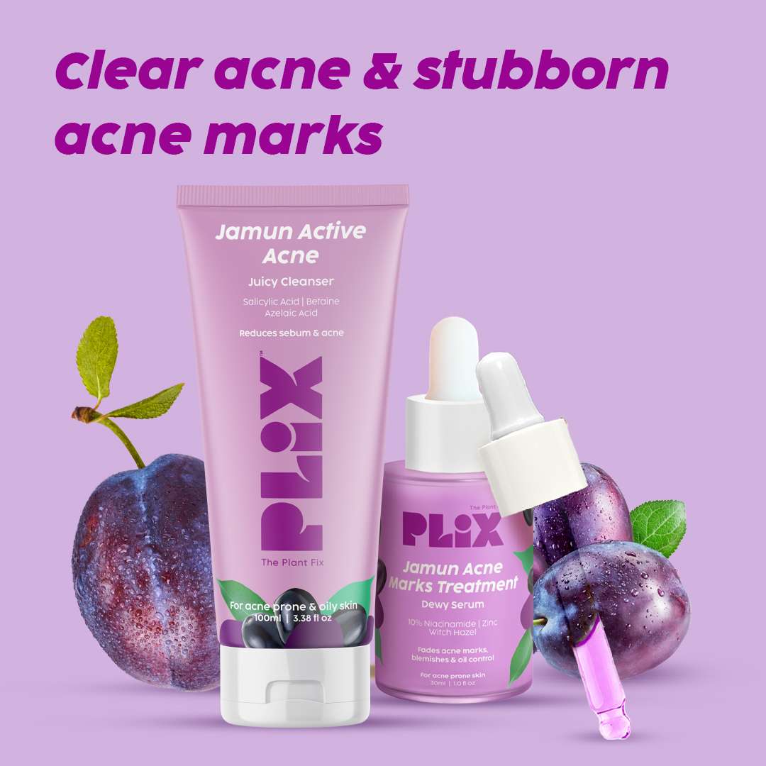 Buy Plix Jamun Salicylic Acid Cleanser & 10% Niacinamide Face Serum