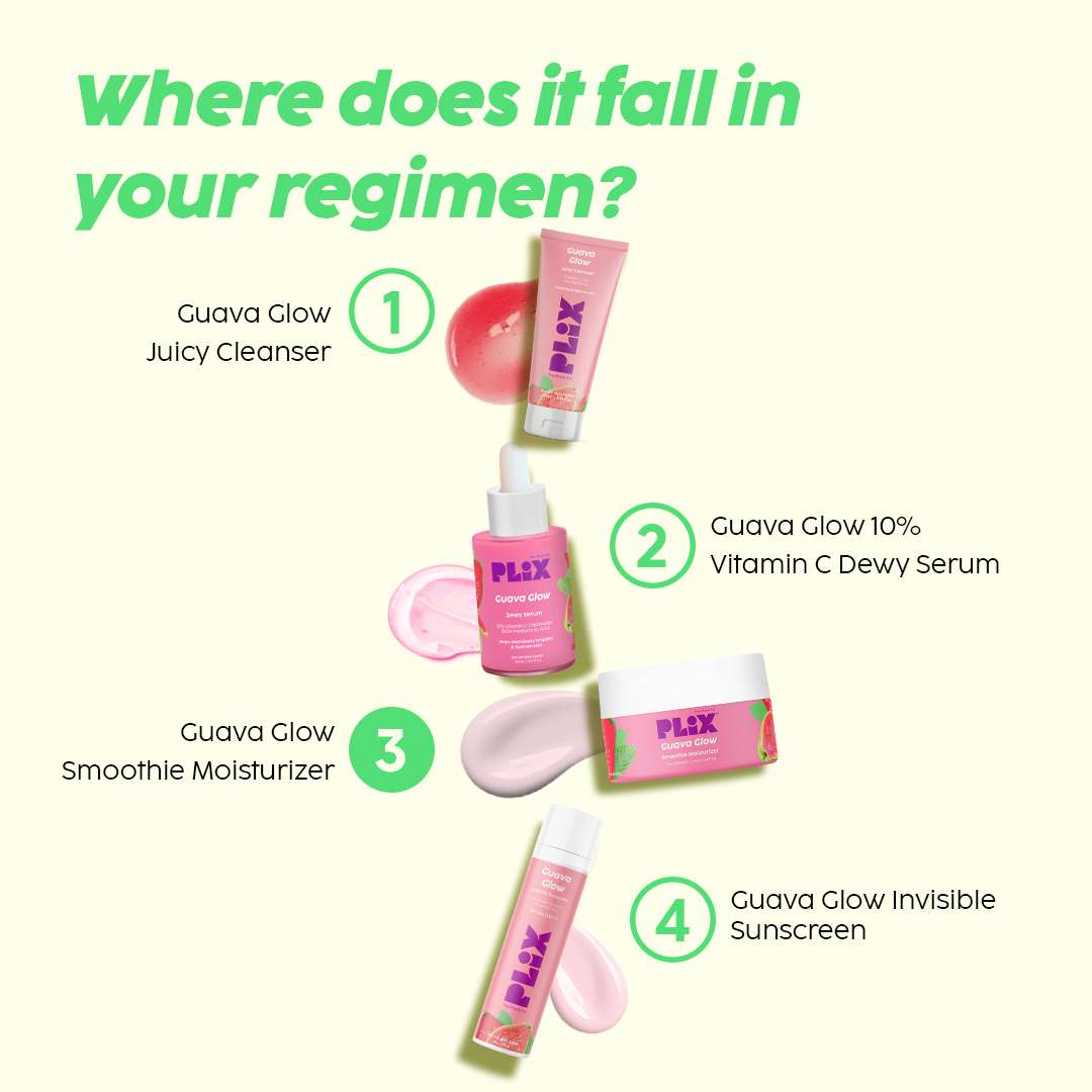 Get Glowing Skin with Guava Glow Vitamin C Moisturizer| Plix