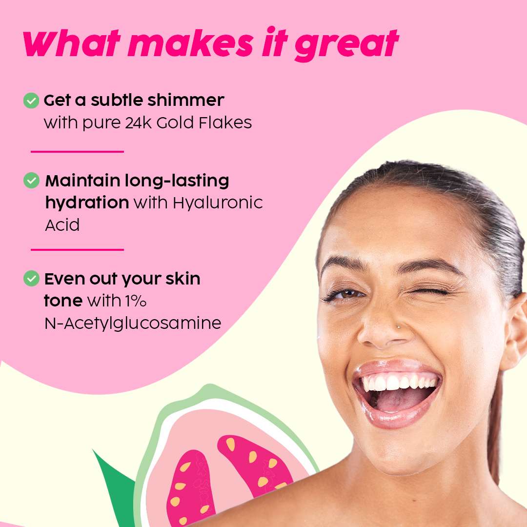 Shop the Luxurious 24k Gold Guava Face Serum for Glow|Plix