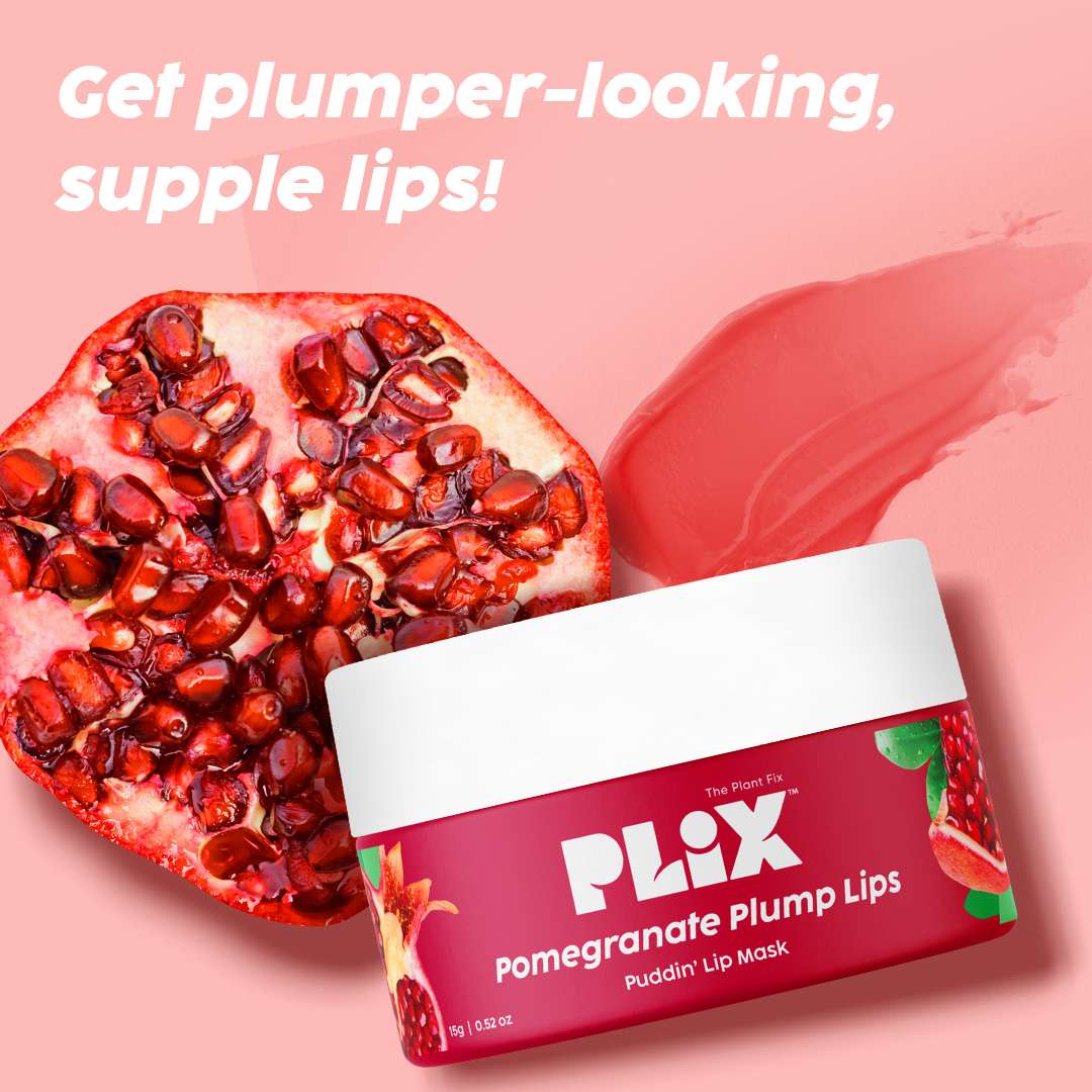 Buy Pomegranate Lip Mask for Plump, Brighter & Soft Lips | Plix