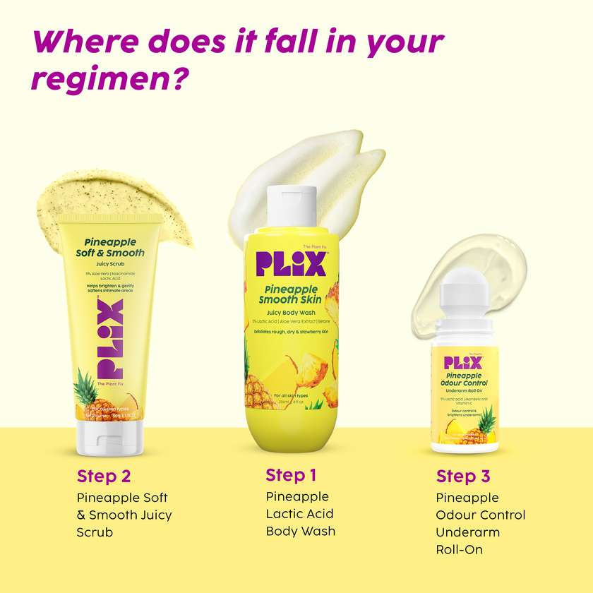Plix Pineapple Soft & Smooth Juicy Scrub| For Bright Intimate Area