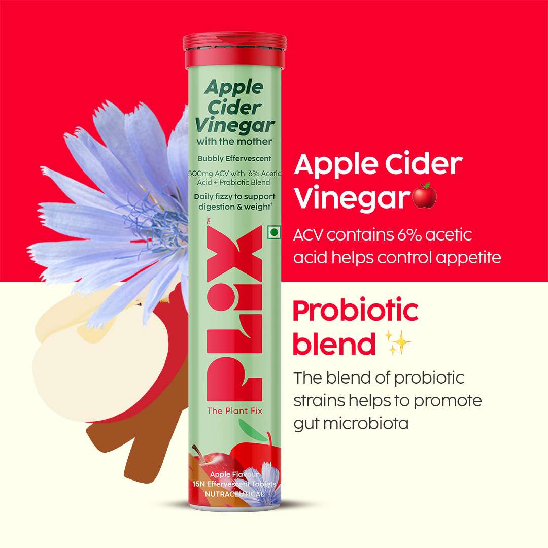 Buy plix Probiotic Tablet with Apple cider vinegar for Digestion